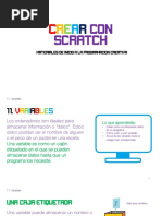 Variables Scratch | PDF | Scratch (lenguaje de programación) | Informática