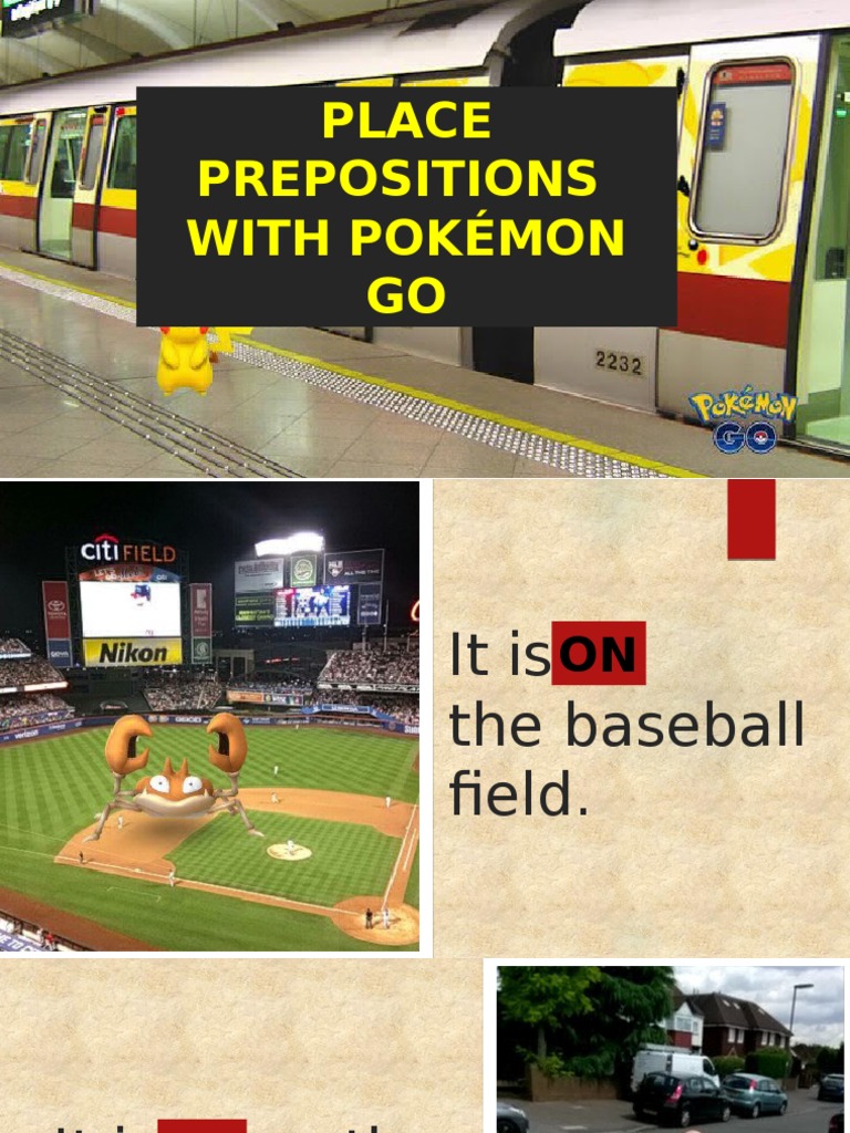 Place Prepositions With Pokemon Go Grammar Drills - 89796 | PDF
