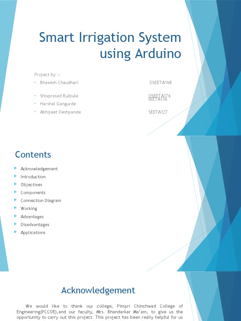 Smart Irrigation System Using Arduino | Download Free PDF | Arduino ...