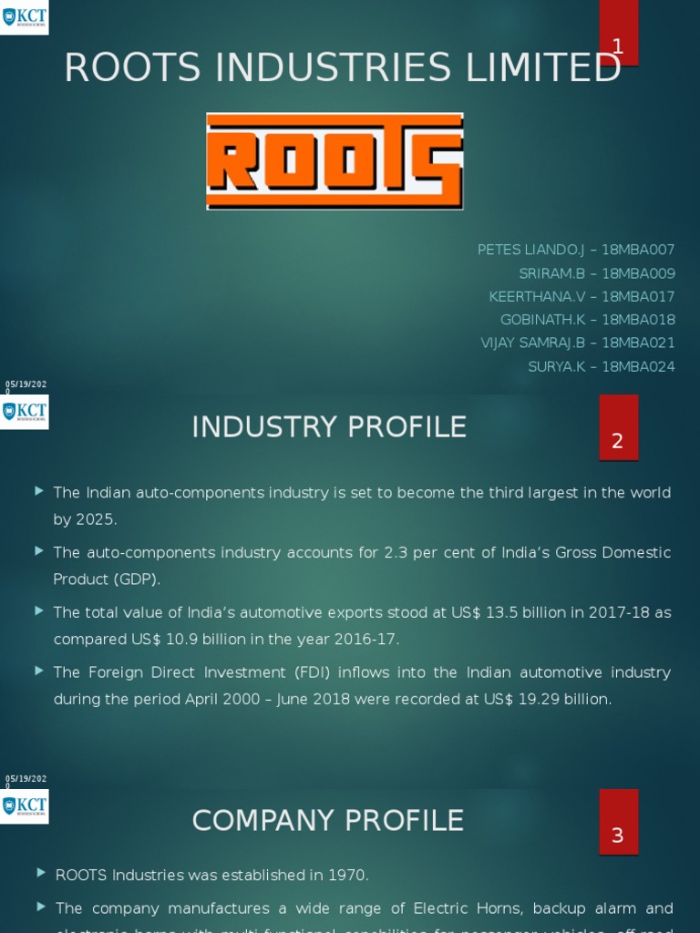Team 1 - ROOTS INDUSTRIES | PDF | Supply Chain Management | Inventory