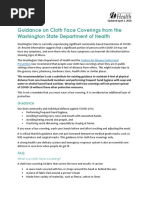 CDC - Cloth Face Mask | PDF | Clothing | Textiles