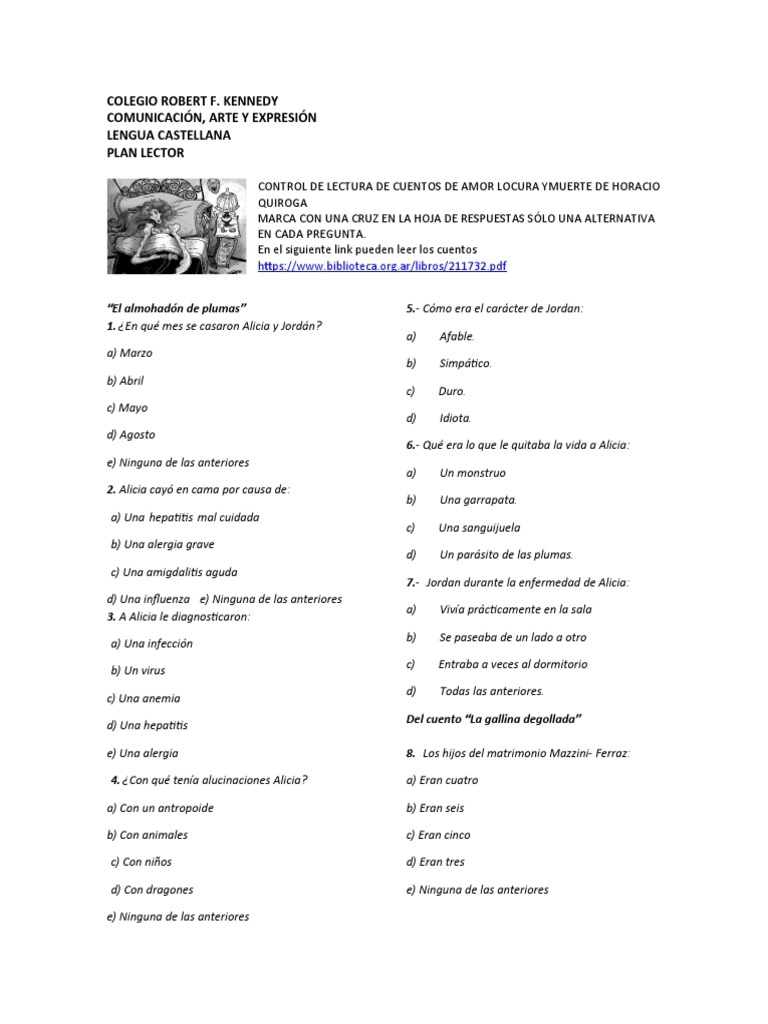 Plan Lector 9 Horacio Quiroga | PDF | Epidemiología | Enfermedades y ...