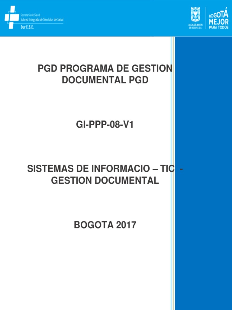 PROGRAMA DE GESTION DOCUMENTAL Nelson PDF | PDF | Documento | Planificación