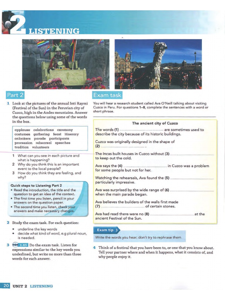 Compact Advanced - Unit 2 - Pag. 20 | PDF