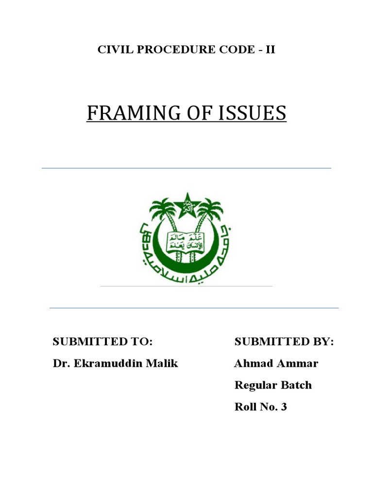 CPC - Ii Assignment | PDF | Lawsuit | Pleading