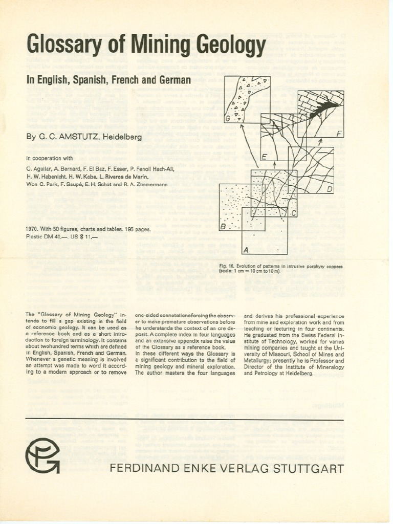 Glossary of Mining Geology | PDF