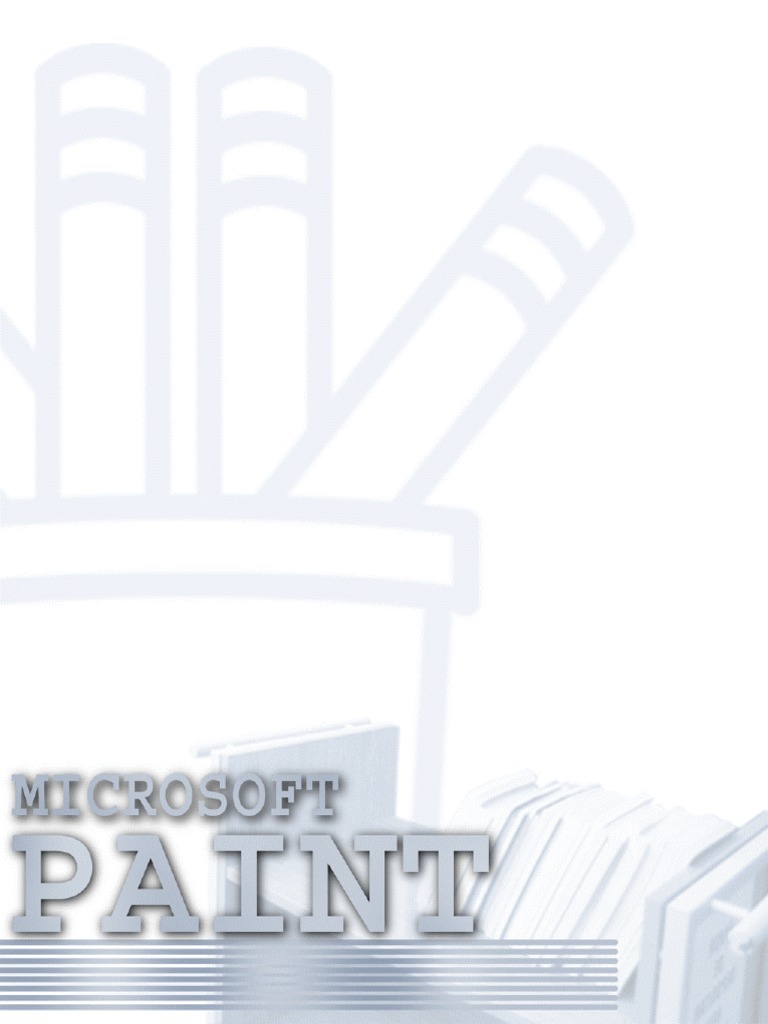 Manual de Microsoft Paint para Principiantes | PDF | Informática | Software