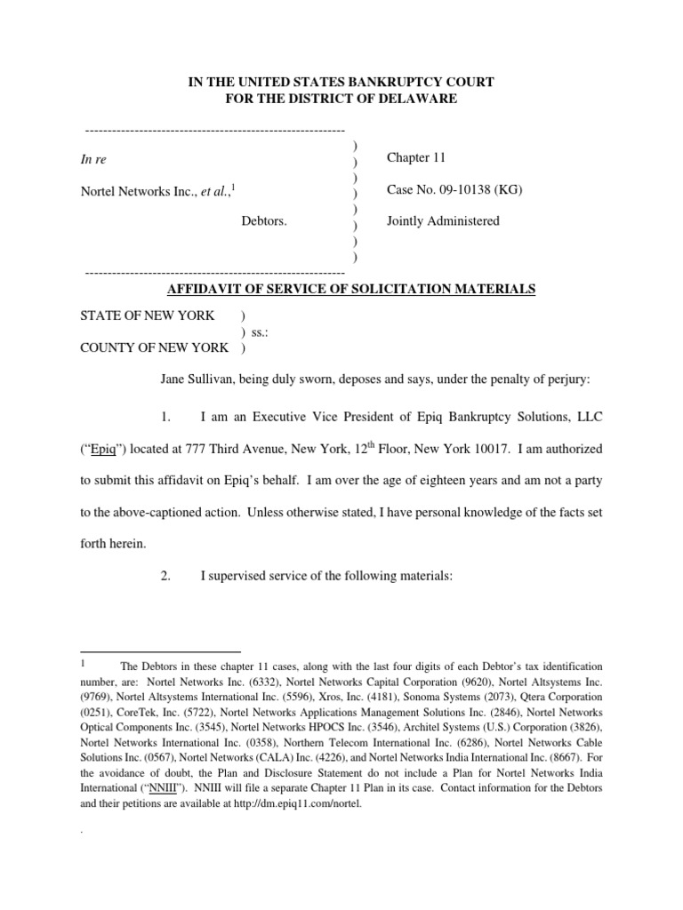 Docket 17710 | PDF | Chapter 11 | Bankruptcy In The United States