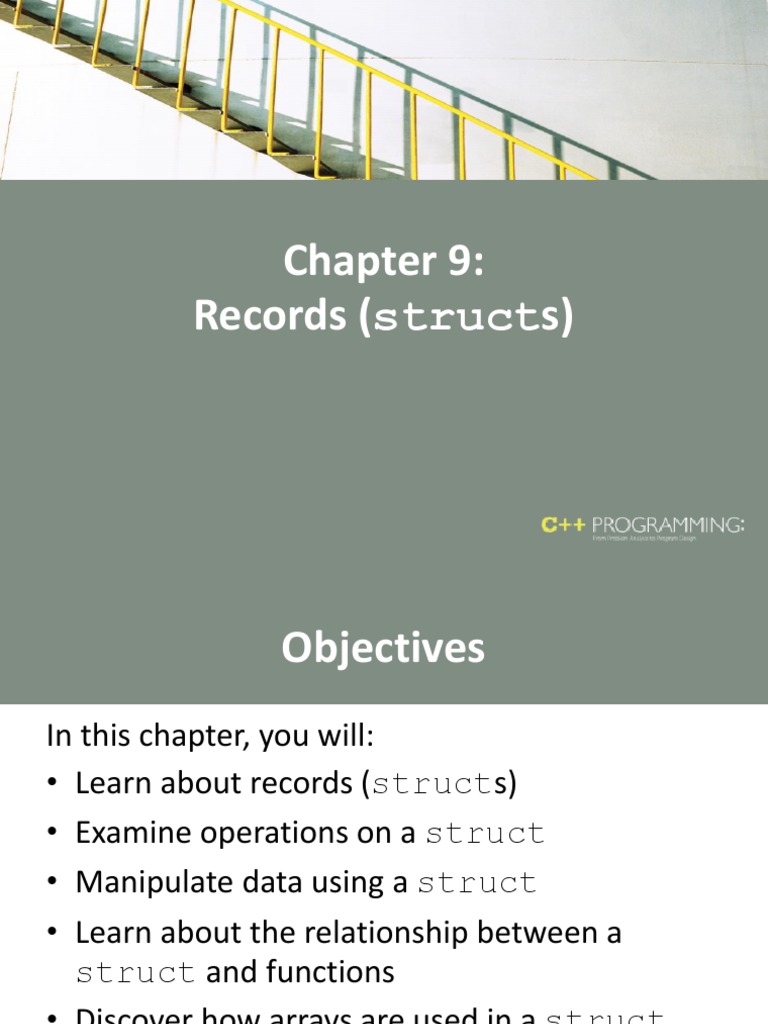 Records (Structs) | Download Free PDF | C++ | Array Data Type