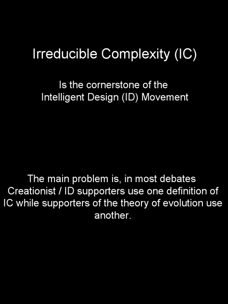 The Evolution of Irreducible Complexity | PDF | Biochemical Cascade ...