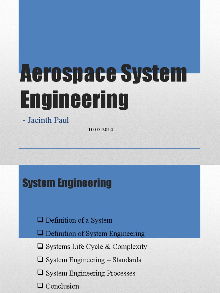 Aerospace System Engineering | PDF | Systems Engineering | Product Lifecycle