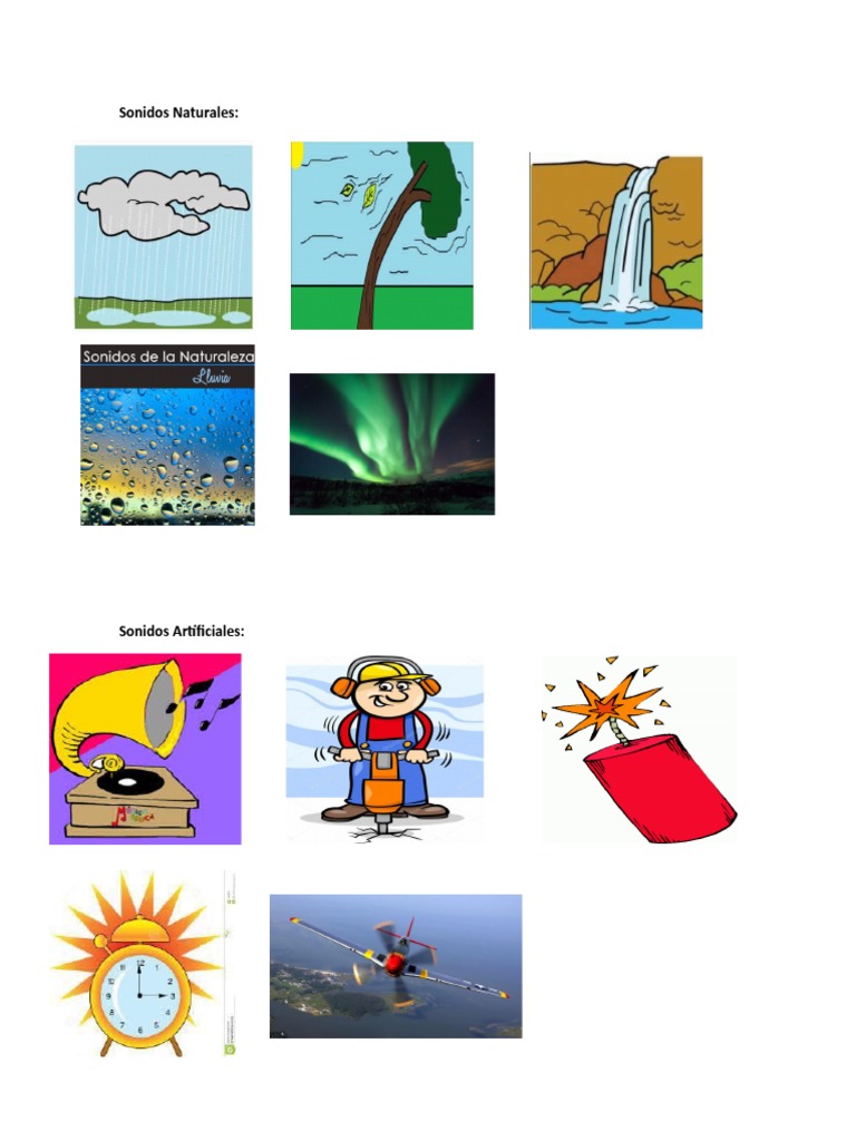 Sonidos Naturales y Artificiales | PDF