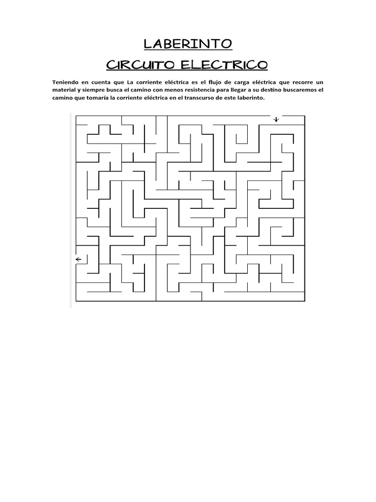 NOVENO LABERINTO Circuito-Electrico | PDF
