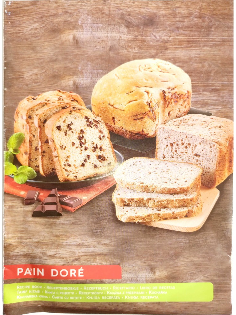 Tefal Pain Dore Tarif Kitapçığı Recipe Book | PDF