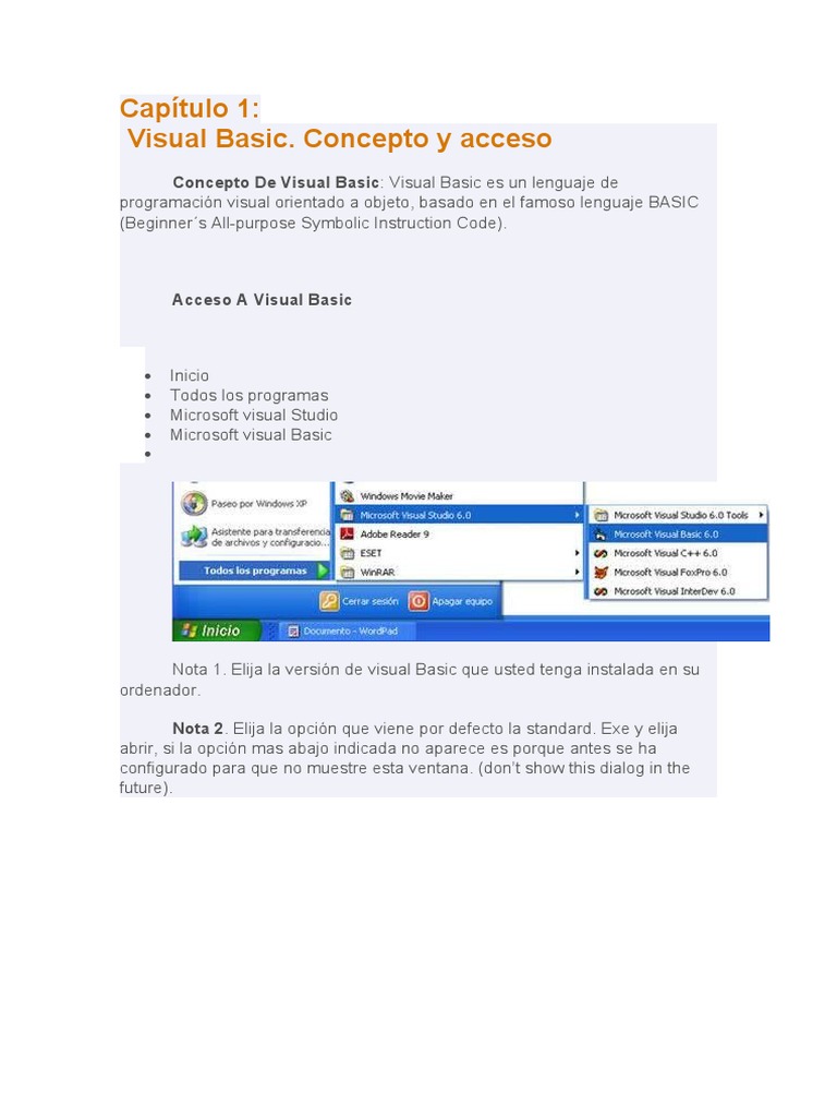 Visual Basic para Empezar 2017 | PDF | Básico | Ventana (informática)