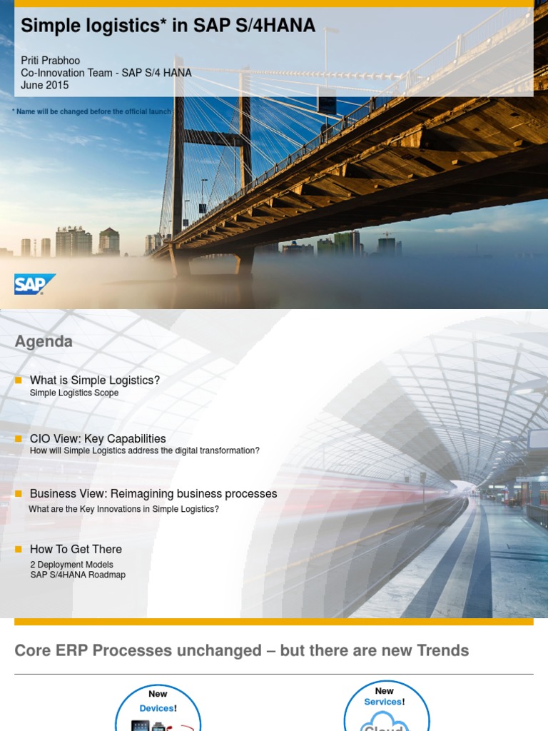 Simple Logistics in SAP S 4HANA Priti PR PDF | PDF | Sap Se | Logistics