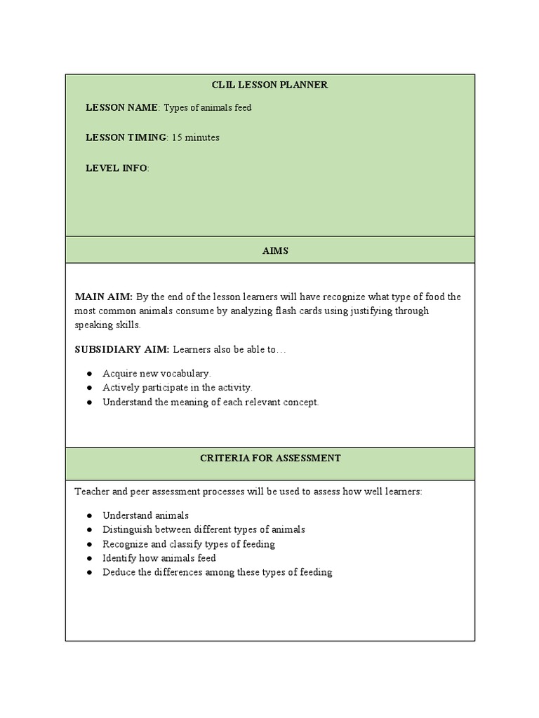 Heidi Cecilia Gomez Gutierrez - Lesson Planner Delivery & Instructions ...