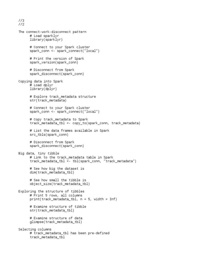 Introduction To Spark With Sparklyr in R | PDF | Errors And Residuals | Slope