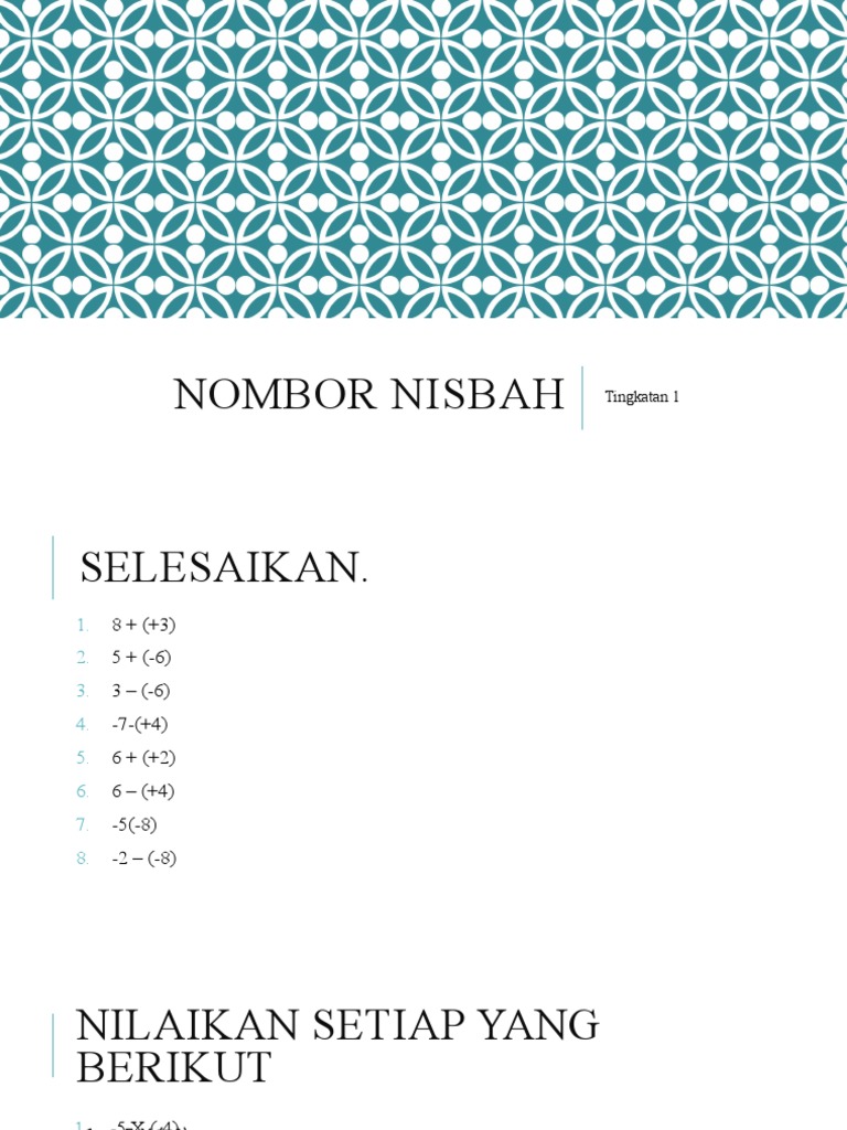 Nombor Nisbah | PDF
