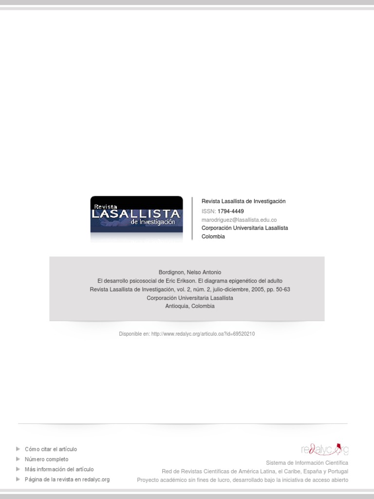 Eric Erikson PDF | PDF | Psicoanálisis | Psique (psicología)