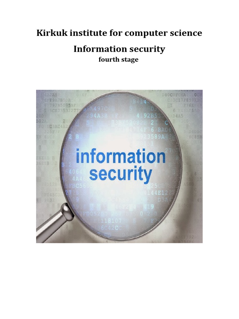 Kirkuk Institute For Computer Science Information Security: Fourth ...