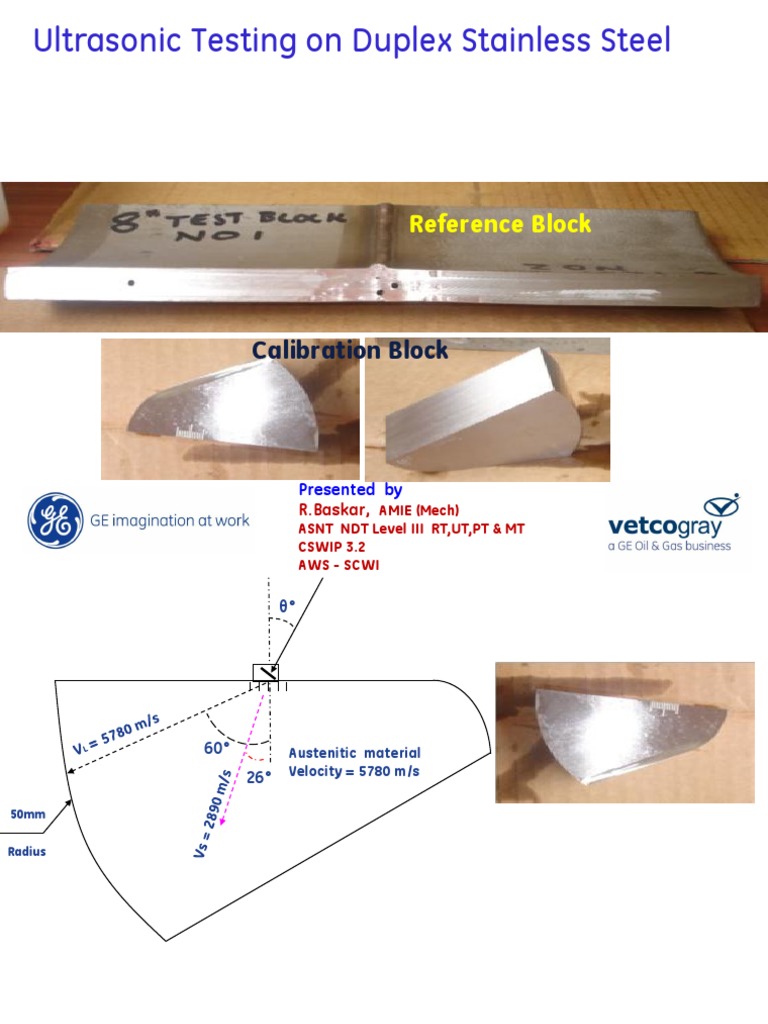 Ultrasonic Testing On Duplex Stainless Steel: Reference Block | PDF ...