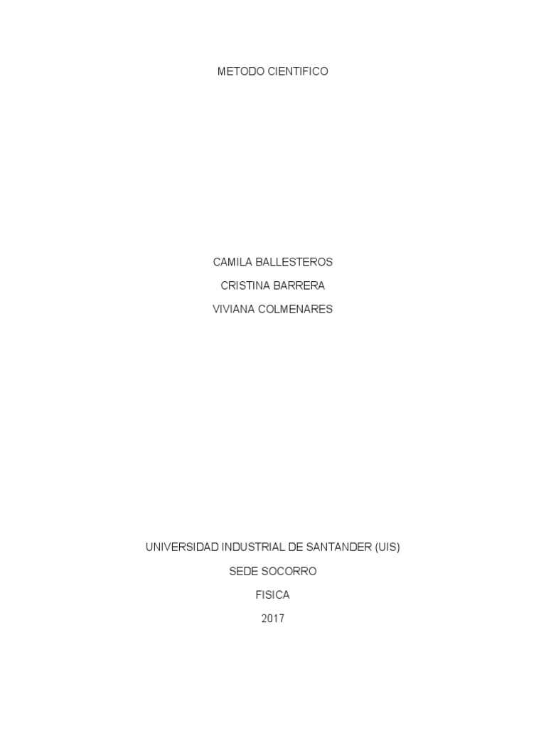 Metodo Cientifico | PDF | Método científico | Hielo