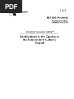 Forming An Opinion and Reporting On Financial Statements: ISA 700 (Revised) | PDF | Auditor's ...
