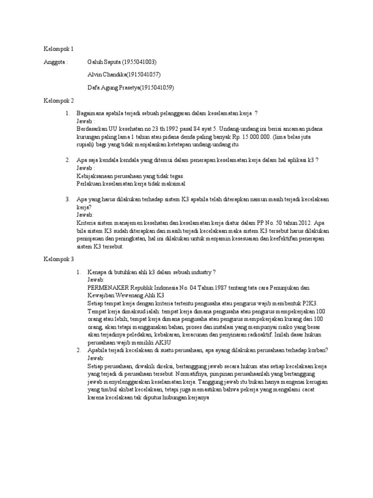 Pertanyaan MKI | PDF