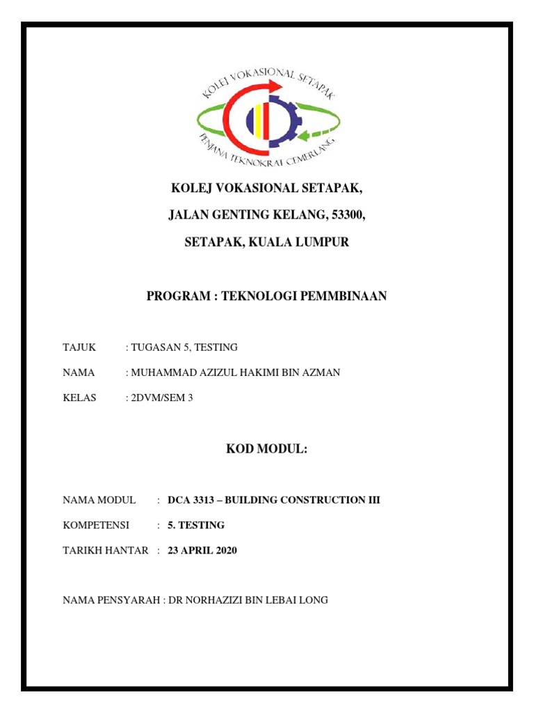 Contoh Borang Qlassic | PDF | Air Conditioning | Pipe (Fluid Conveyance)
