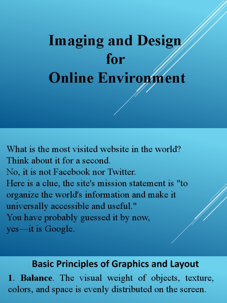 Imaging and Design For Online Environment | PDF | Graphics | Websites