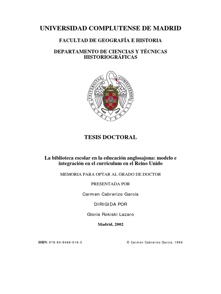 Tesis PDF | PDF | Bibliotecas | bibliotecario