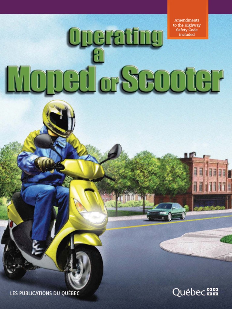 Operating A Moped or Scooter | PDF | Traffic | Road