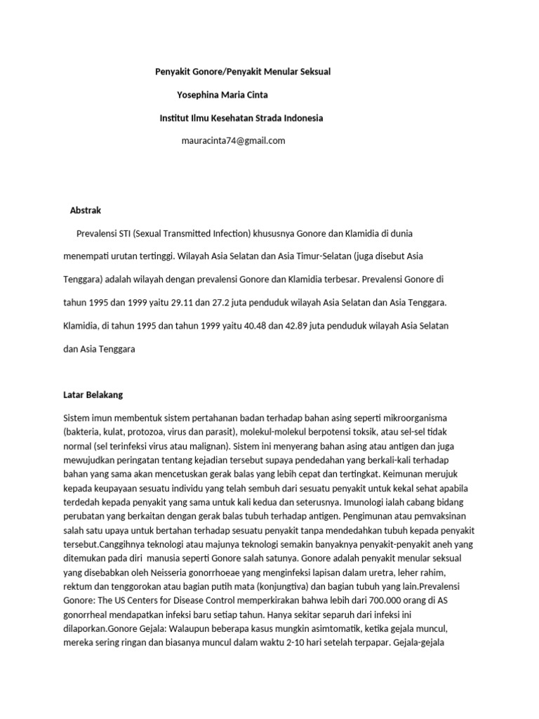 Penyakit Genore | PDF