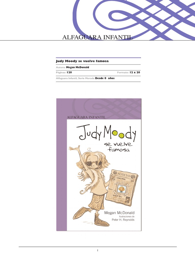 Alfaguara Infantil: Judy Moody Se Vuelve Famosa | PDF | Educación ...
