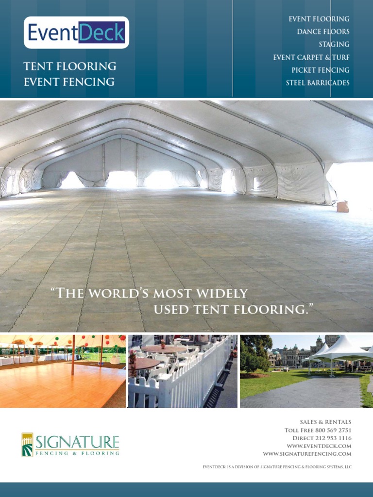 TENT Brochure PDF | PDF | Flooring | Tent