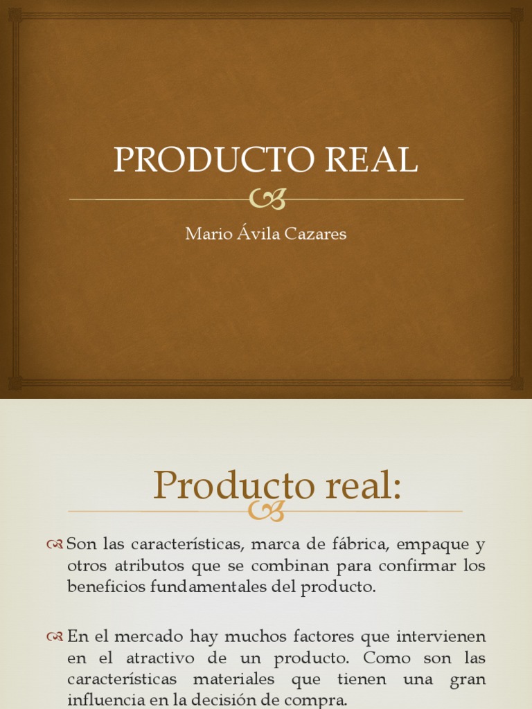 4.1.2 Producto Real | PDF | Producto (Negocio) | Marca