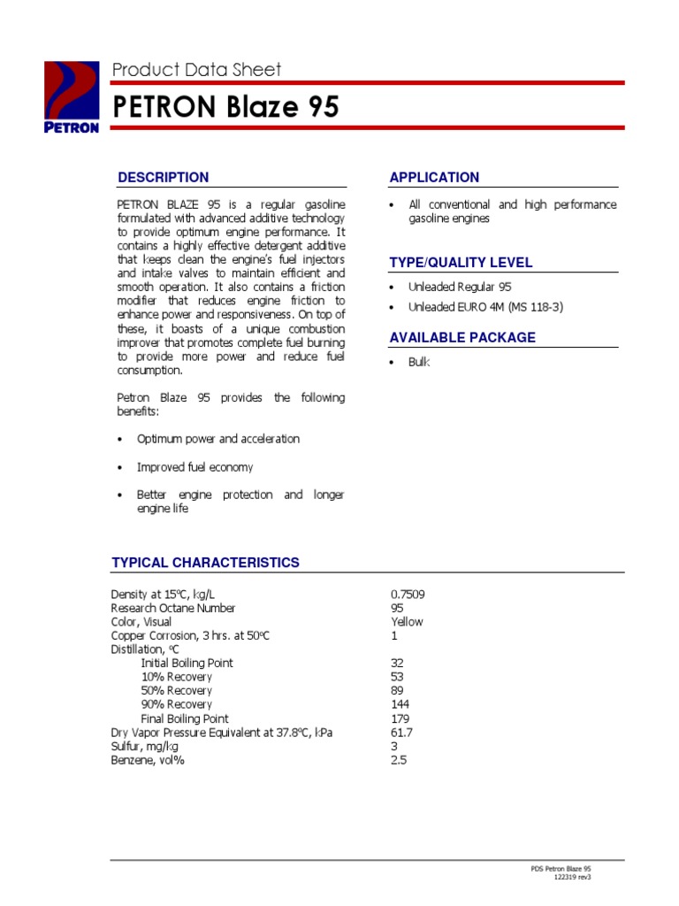 Petron-Blaze-95 (Malaysia) | PDF