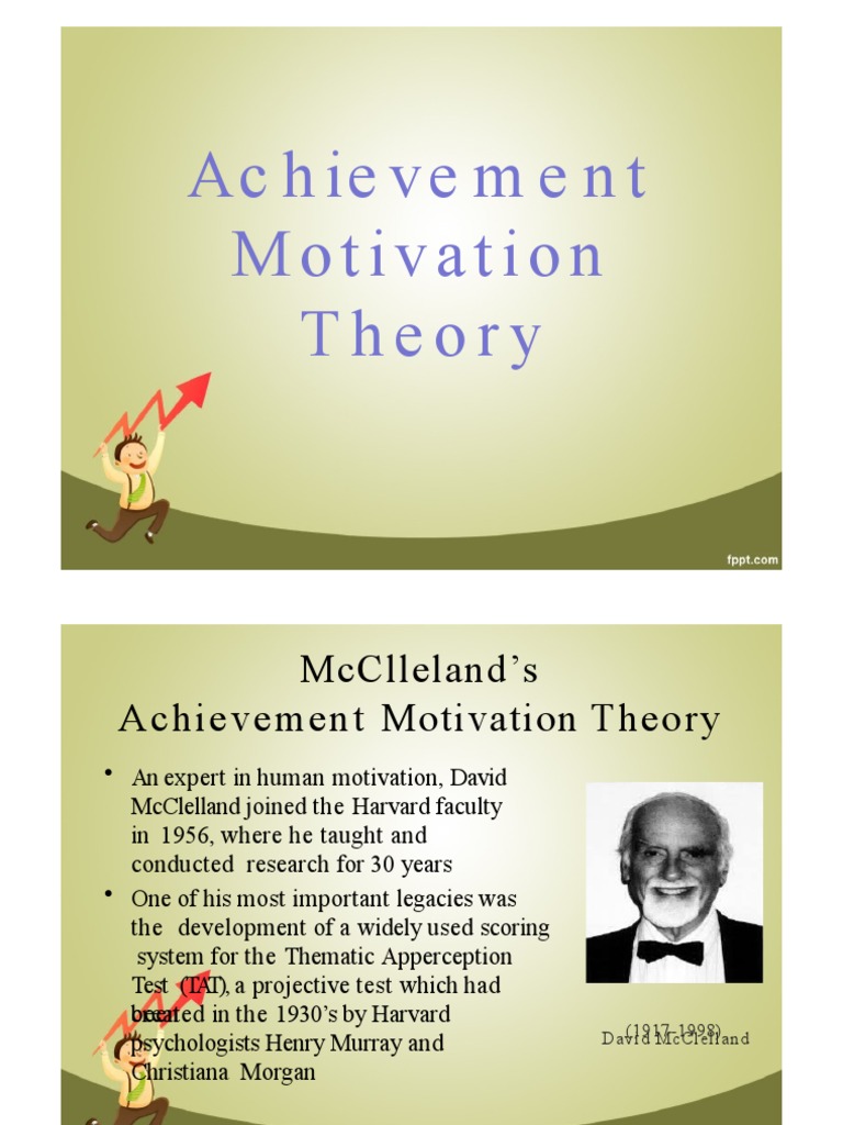 McClelland's Motivation Theory Explained | PDF | Motivation | Motivational