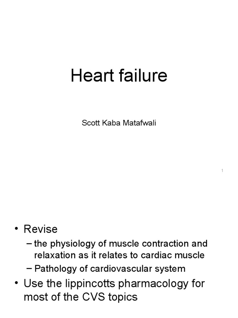 Heart Failure: Scott Kaba Matafwali | PDF | Heart Failure | Heart