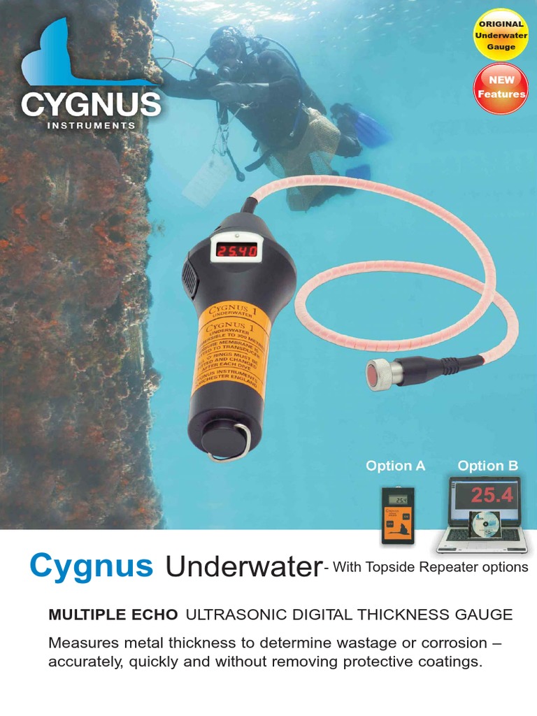 Cygnus Underwater Mk4 - UTM | PDF | Calibration | Corrosion