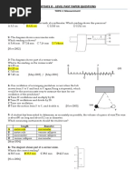 Principle of Moments Practice Questions | PDF | Lever | Classical Mechanics
