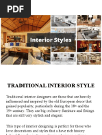 Overview of Interior Design Styles | PDF | Interior Design | Furniture