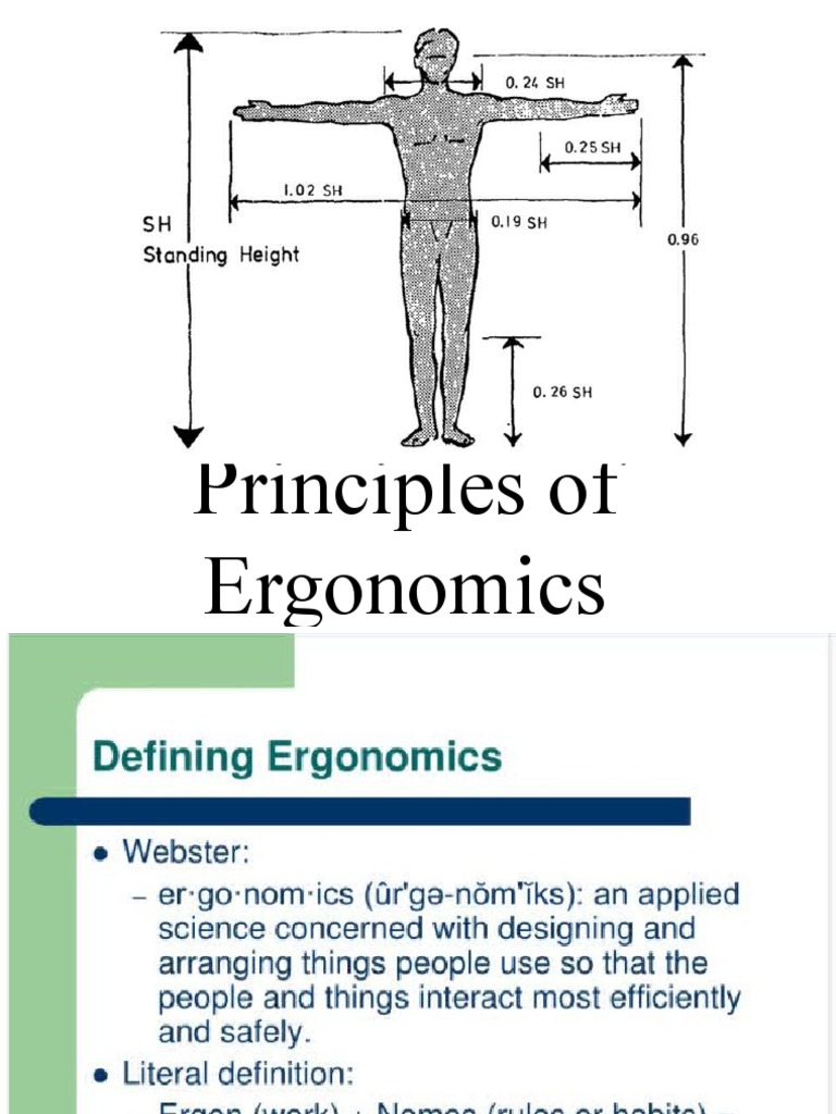 Principles of Ergonomics | PDF