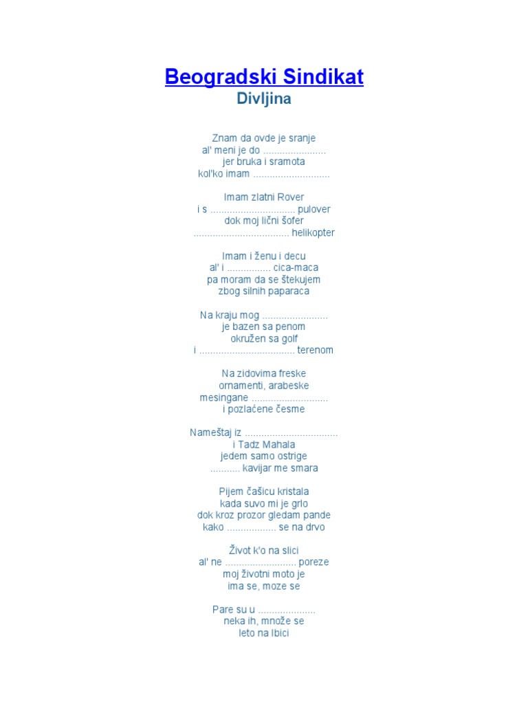 Beogradski Sindikat | PDF