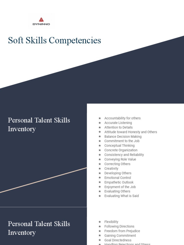 Soft Skills Competencies | PDF | Competence (Human Resources ...