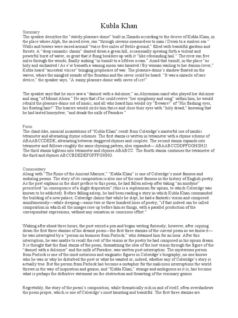 The Obstruction and Thwarting of Visionary Genius: An Analysis of ...