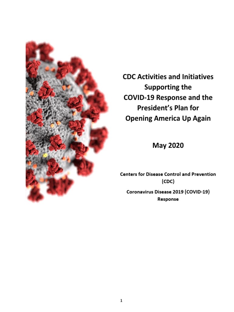 CDC Activities Initiatives For COVID 19 Response | PDF | Influenza ...