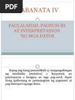 Pagsusuri NG Mga Datos | PDF