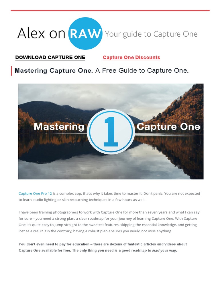 Mastering Capture One. A Free Guide To Capture One | PDF | High Dynamic ...